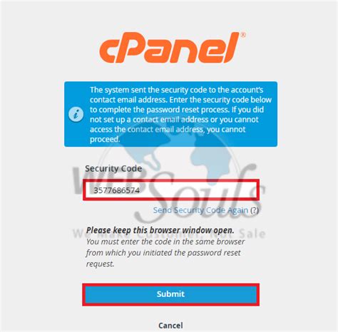 How To Reset The Password From The Cpanel Login Page Knowledgebase Websouls