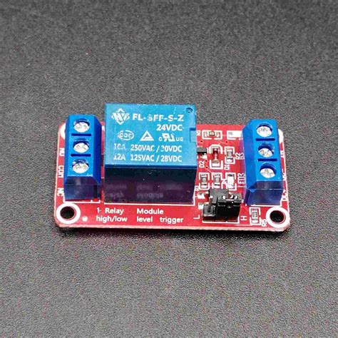 Modulo Relè Optoisolato 1 Canale 24v Con Trigger Alto Basso E Contatto 220v 10a