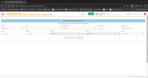 Bug 1092 Error While Submitting The Admission Registration Form Osave Ses Redmine