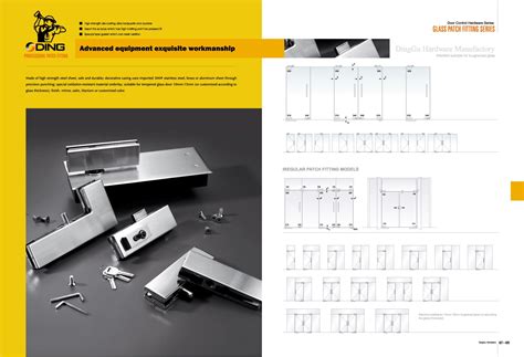 Stainless Steel Patch Fitting Glass Door Aluminum Hinge Manufacturers