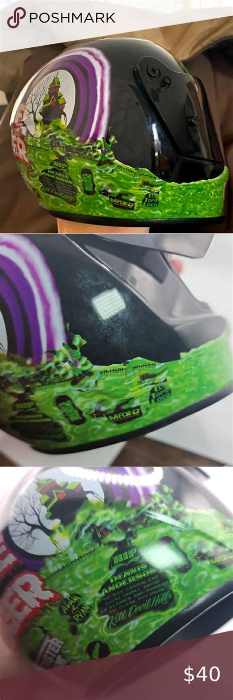 Grave Digger Monster Jam 5” Mini Helmet Collectible Rare Flip Up Visor