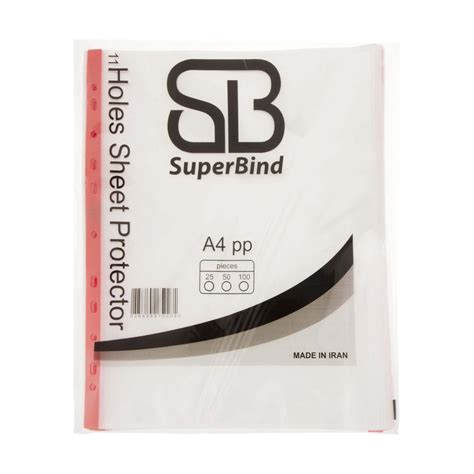 کاور کاغذ A4 سوپر بایند مدل Super کد 6 بسته 100 عددی