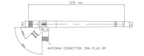 Sparkfun 868mhz European Lora Antenna Rp Sma 14 Wave 2dbi Robotshop