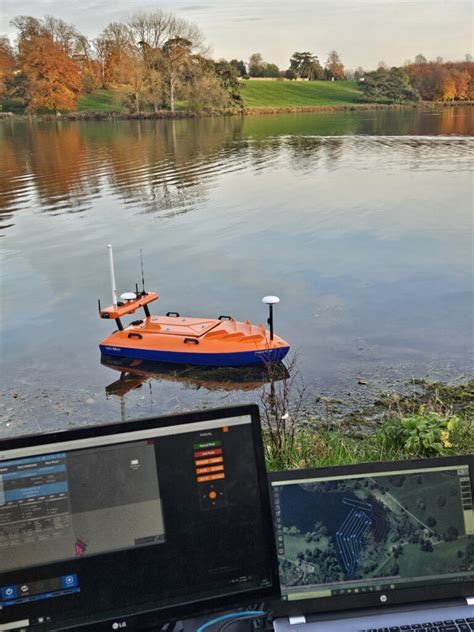 Uni Mini Usv Performs Bathymetric Surveying At Blenheim Palace