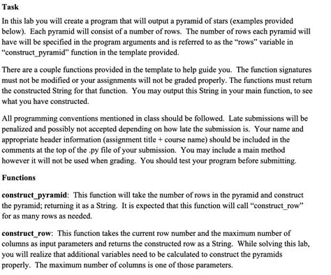Solved Task In This Lab You Will Create A Program That Will Chegg