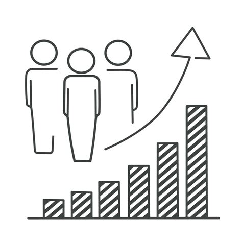 Population Growth Icon Increase Social Development Global Demography
