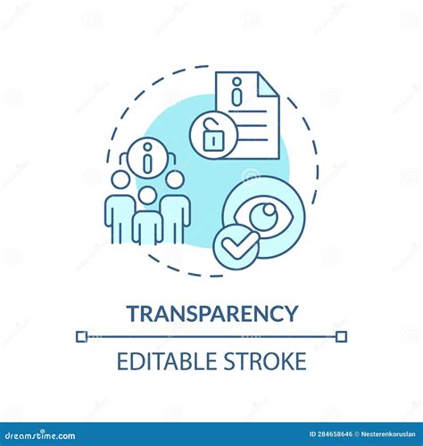 2d Transparency Concept Linear Icon Stock Vector Illustration Of Vision Transparency 284658646