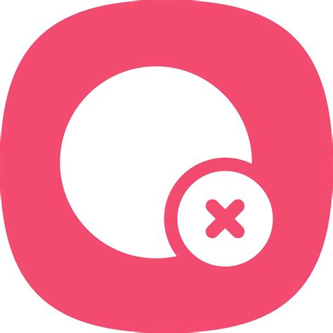 Delete Circle Glyph Curve Icon 41864012 Vector Art At Vecteezy