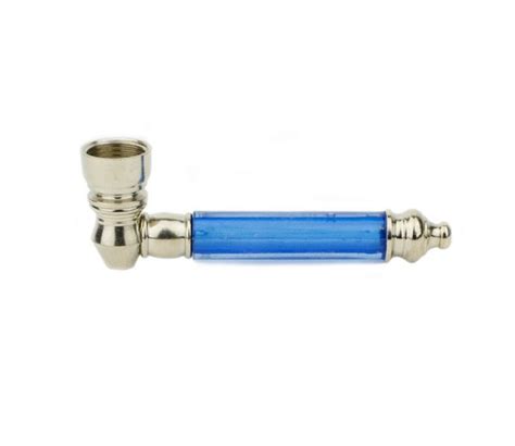Basepijp Puurpijp Metaal Blauw