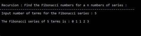 Fibonacci Series In C With Method Programming Pseudocode Example