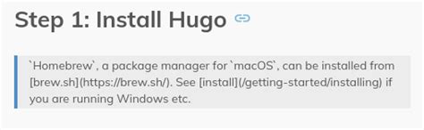 documentation isn t rendering markdown · issue 5829 · gohugoio hugo
