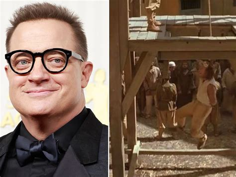 Brendan Fraser The Mummy Hanging