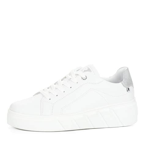 Белые кеды из гладкой кожи W0501 80 купить в интернет магазине Respect