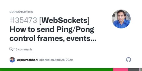Websockets How To Send Pingpong Control Frames Events For Ping Frame Sent By Client · Issue