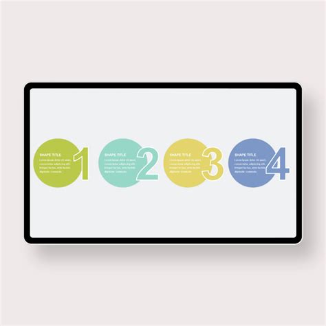 Circle Overlay Number Powerpoint Templates