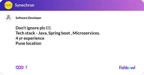 Don T Ignore Pls Tech Stack Java Spring Boo Fishbowl