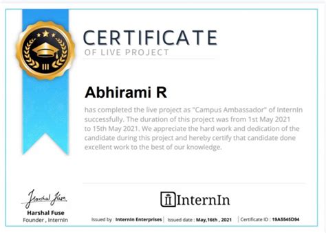Abhirami R On Linkedin Thankyou