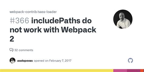 IncludePaths Do Not Work With Webpack Issue Webpack Contrib Sass Loader GitHub