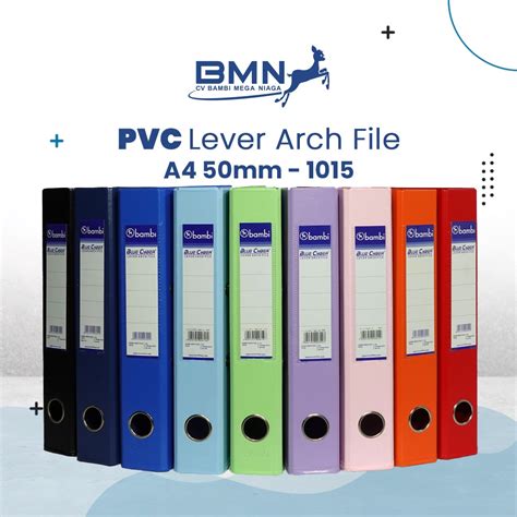 Bambi Ordner Pvc Lever Arch File A4 50 Mm 1015 Pusat Stationery Jakarta