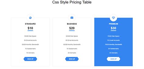 hover flip pricing table bootstrap themes
