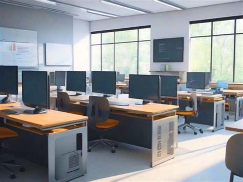 Premium Ai Image Computer Classroom