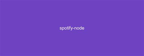 Spotify Node