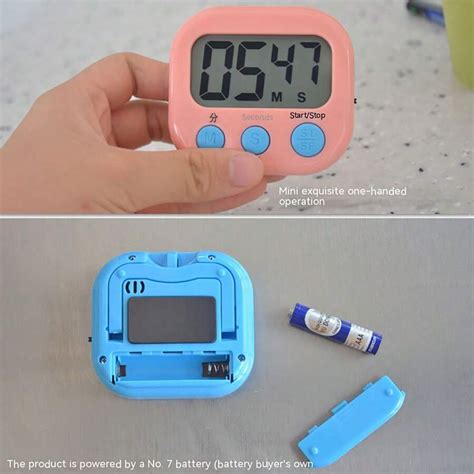 1pc Creative Large Screen Timer Manufacturer Student Stopwatch Multi