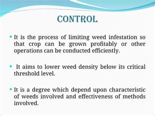 Weed Management In Organic Farming Agriculture Ppt