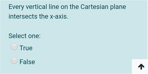 solved every vertical line on the cartesian plane intersects the x