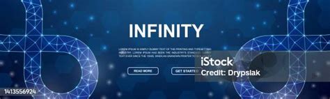 머리 승진 배너를 위한 무한대 다각형 상징 수평 로우 폴리 포스터 일러스트레이션 영원히 무제한 디자인 템플릿 일러스트 레이션