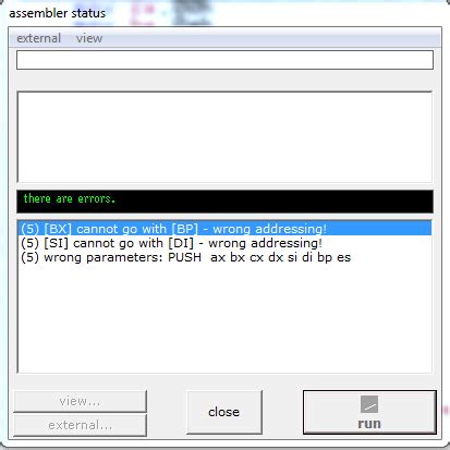 Assembly Getting Wrong Addressing Error While Trying To Convert
