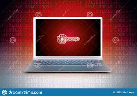 Computer Virus Cyber Attack Stock Illustration Illustration Of Cyber Notebook 268251174