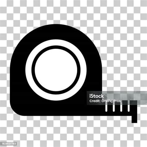 측정 테이프 아이콘 측정 도구 컨셉 디자인 기호 계측기 플랫 벡터 일러스트 레이 션 개념에 대한 스톡 벡터 아트 및 기타 이미지