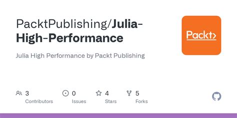 github packtpublishing julia high performance julia high performance