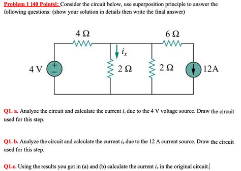 Solved Problem 1 [40 Points] Consider The Circuit Below