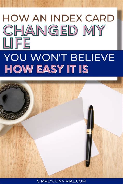 Index Card Organization System Busy Mom List Template Homeschool Planner