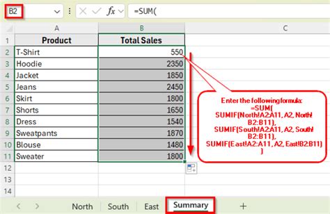 how to use sumif across multiple sheets in excel 2 examples excel