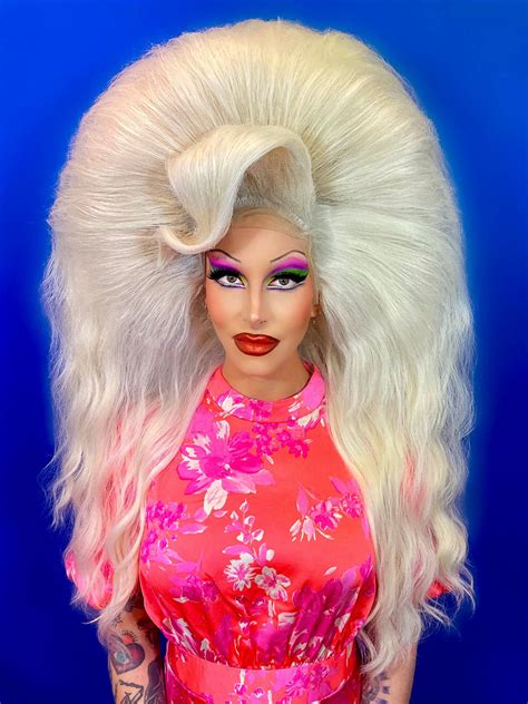 Custom Double Stack Drag Queen Lace Front Wig Wigs Lace Front Wigs