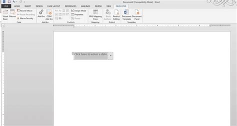 Add A Date Picker To Your Word Document Airiam