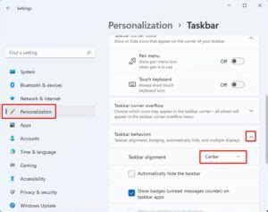 Windows Taskbar Left PCauthorities