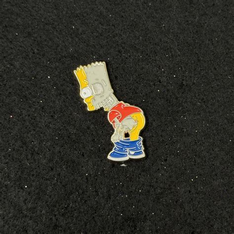 Bart Simpson Skeleton Graphic Pin Souf Crowns