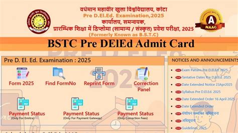 Rajasthan Bstc Pre Deled Admit Card Link Bstc Pre Deled Admit Card Predeled Predeledraj2025 In