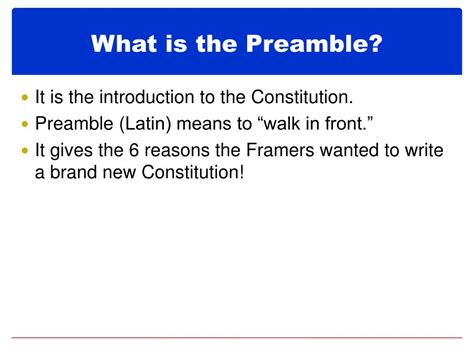 Ppt Preamble Powerpoint Presentation Free Download Id5670501