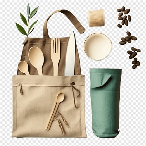 에코백 에코라이프 소풍바구니 친환경 커트러리 Png Pngwing