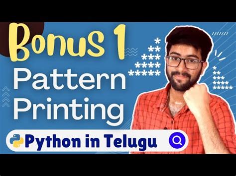 Pattern Printing In Python Python Course In Telugu Vamsi Bhavani YouTube