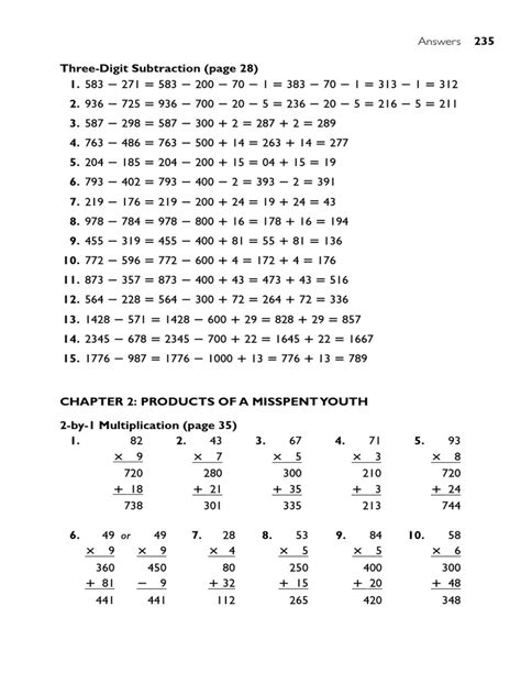 answers pdf mathematical notation numbers