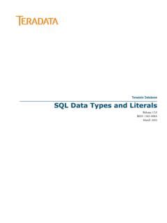 SQL Data Types and Literals - tunweb.teradata.ws / sql-data-types-and-literals-tunweb-teradata ...