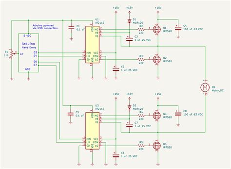 Breadboard An Arduino Based H Bridge Motor Controller Arduino