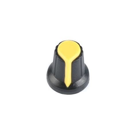 Buy Potentiometer Knob Rotary Switch Cap Black Yellow Online In India At HUBTRONICS In
