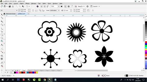 Create Simple Shapes With Coreldraw Youtube